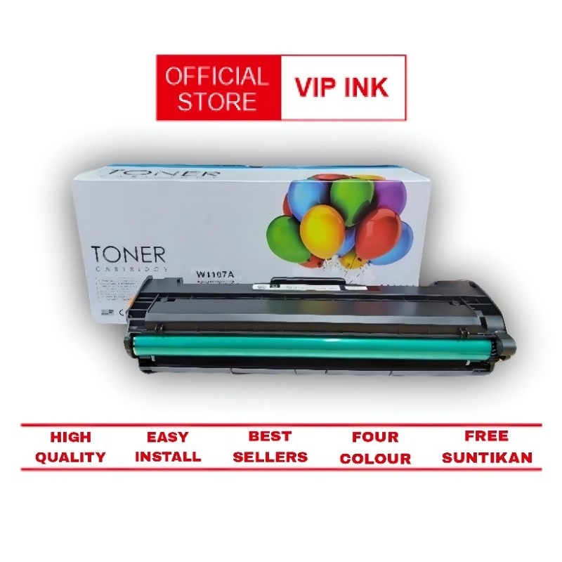 Jual VIP INK Toner Cartridge Compatible W1107A 107A 105A 106A Termasuk ...