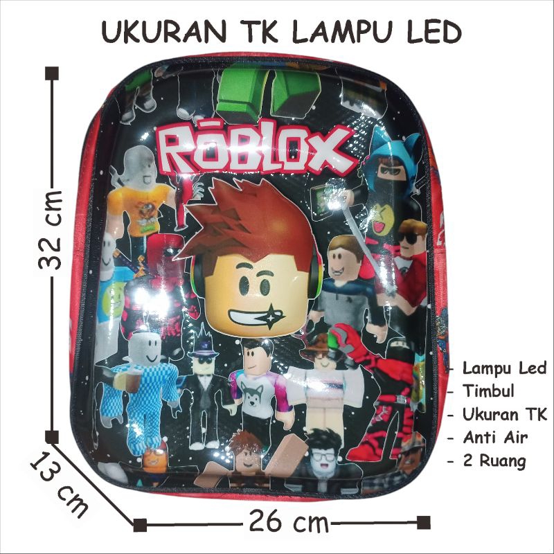 Jual TAS RANSEL ANAK LAKI LAKI TIMBUL 3D LAMPU LED TK ROBLOX | Shopee Indonesia