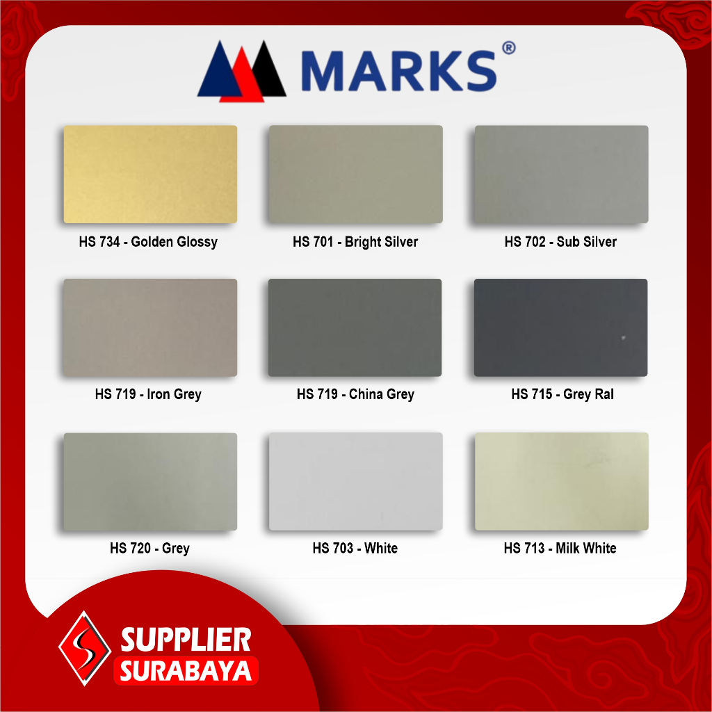 Jual Aluminium Composite Panel ACP Marks PE (INTERIOR) Double Side 0.1 ...