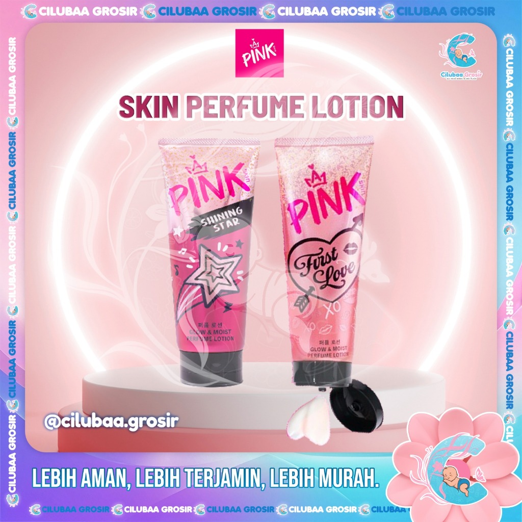 Jual Pink Skin Perfume Lotion 180mL || Pink Skin Forget Me Not || Pink ...