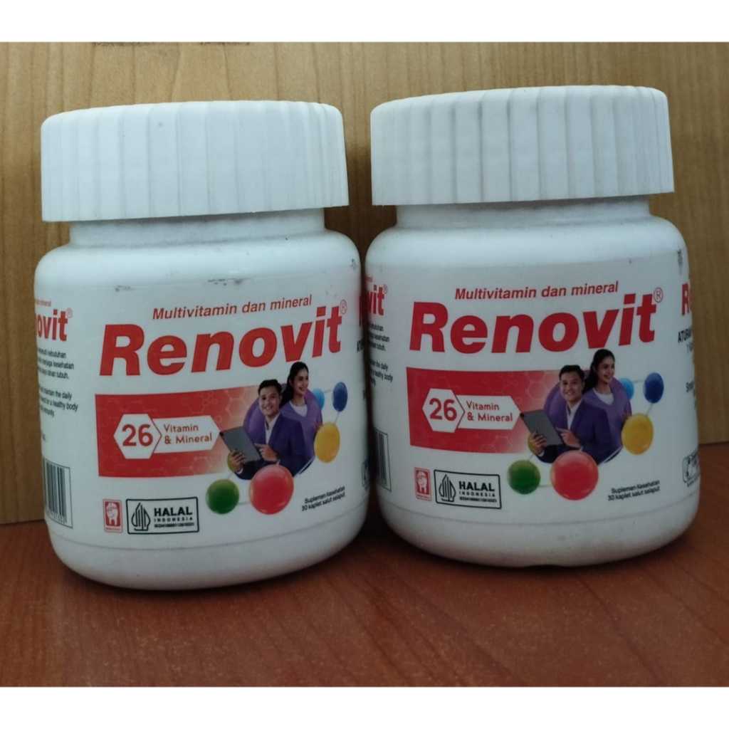 Jual RENOVIT Kaplet botol 30 kaplet MULTIVITAMIN UNTUK KESEHATAN ...
