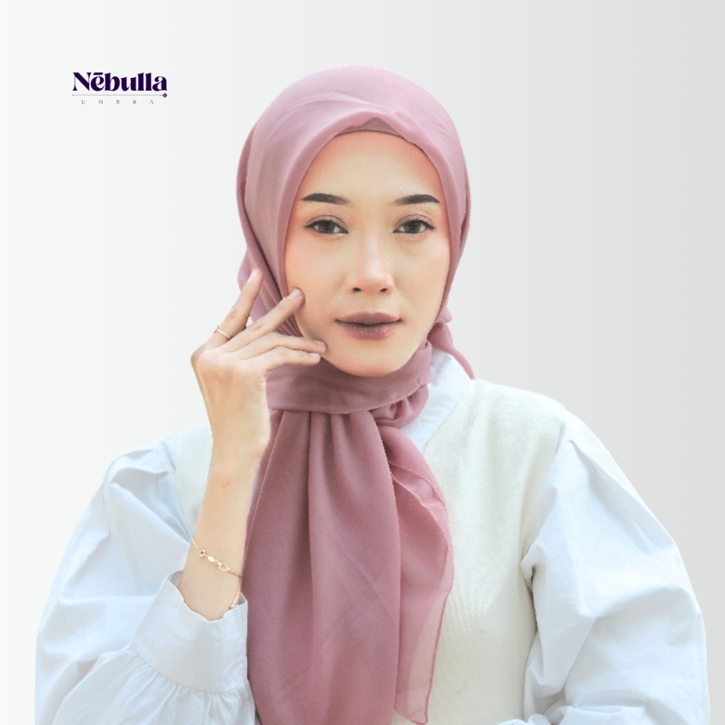 Jual BUY 1 GET 1 Nebulla Umbra - Hijab Polycotton Series Peach | Shopee Indonesia
