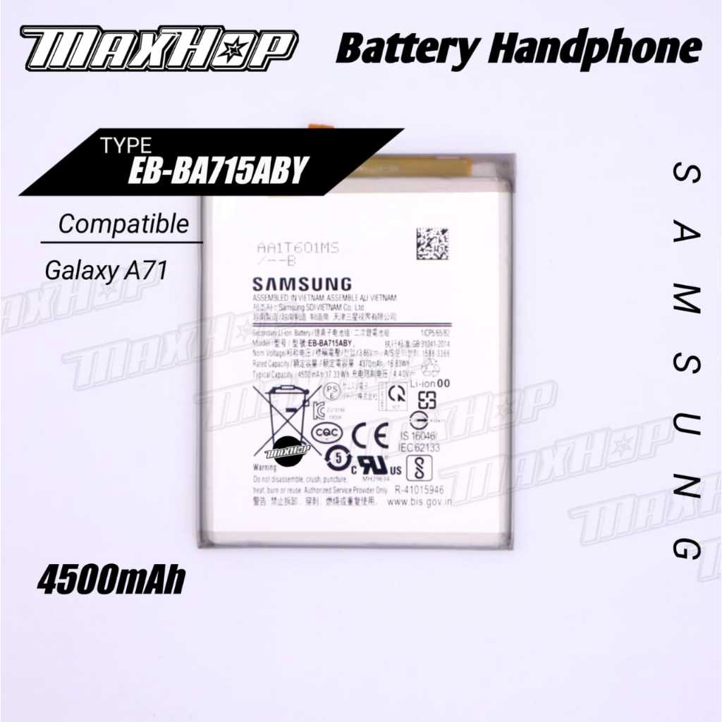 Jual Baterai Samsung Galaxy A71 / A715 / EB-BA715ABY / SM-A715F / A715F Original OEM Battery ...
