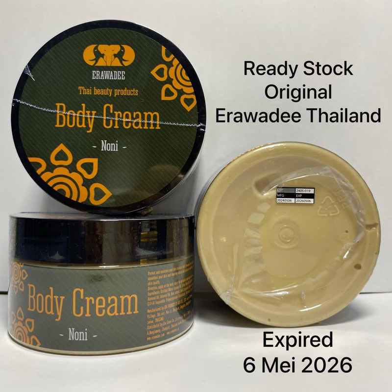 Jual Erawadee Body Cream Noni Original Thailand | Shopee Indonesia
