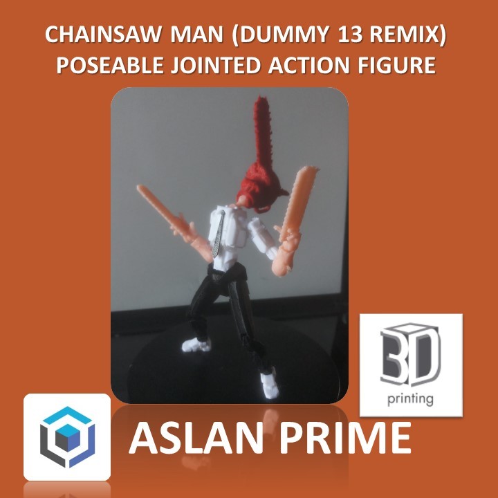 Jual DUMMY 13 CHAINSAW MAN EDITION JOINTED POSEABLE ACTION FIGURE 3D ...