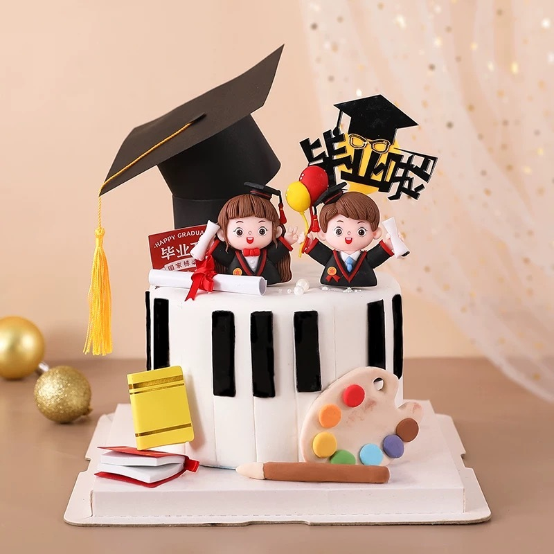 Jual CAKE TOPPER CLAY WISUDA HAPPY GRADUATION hiasan ulang tahun ...