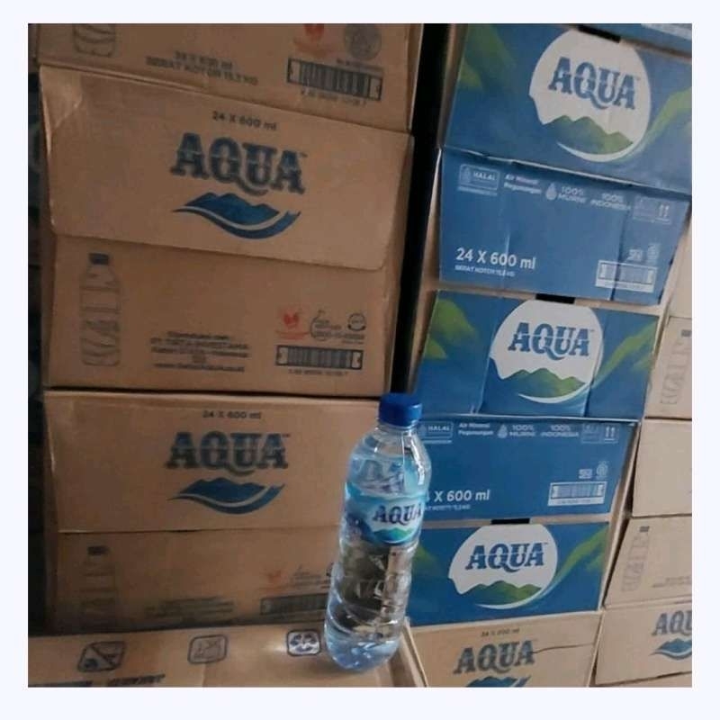 Jual AQUA BOTOL 600ml 1 DUS isi 24 botol | Shopee Indonesia