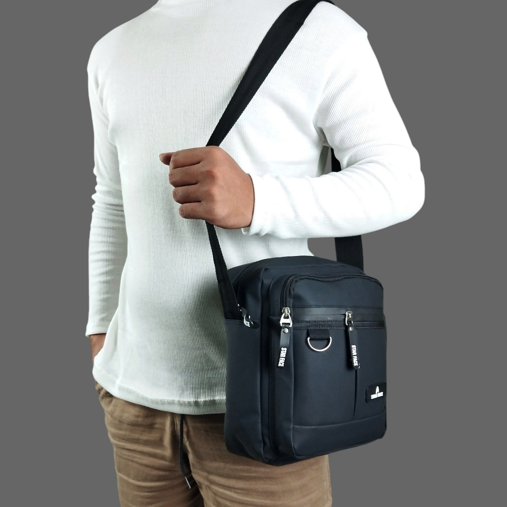 Jual Tas Selempang Kantor Distro Slingbag Unisex Rubber Anti Air ...