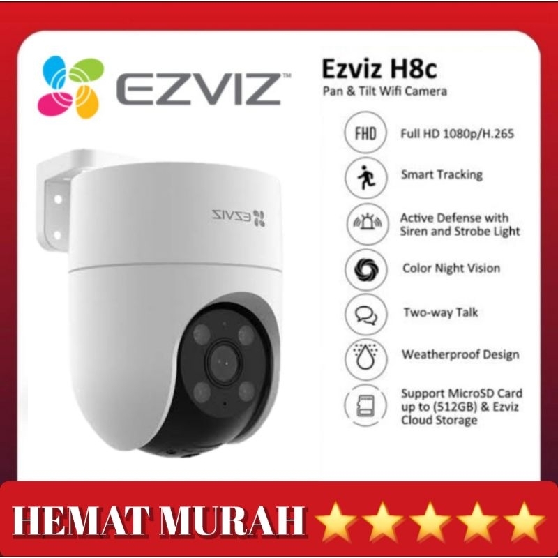Jual EZVIZ H8c 2MP Smart CCTV Wifi IP Camera Outdoor Rotate - Camera ...
