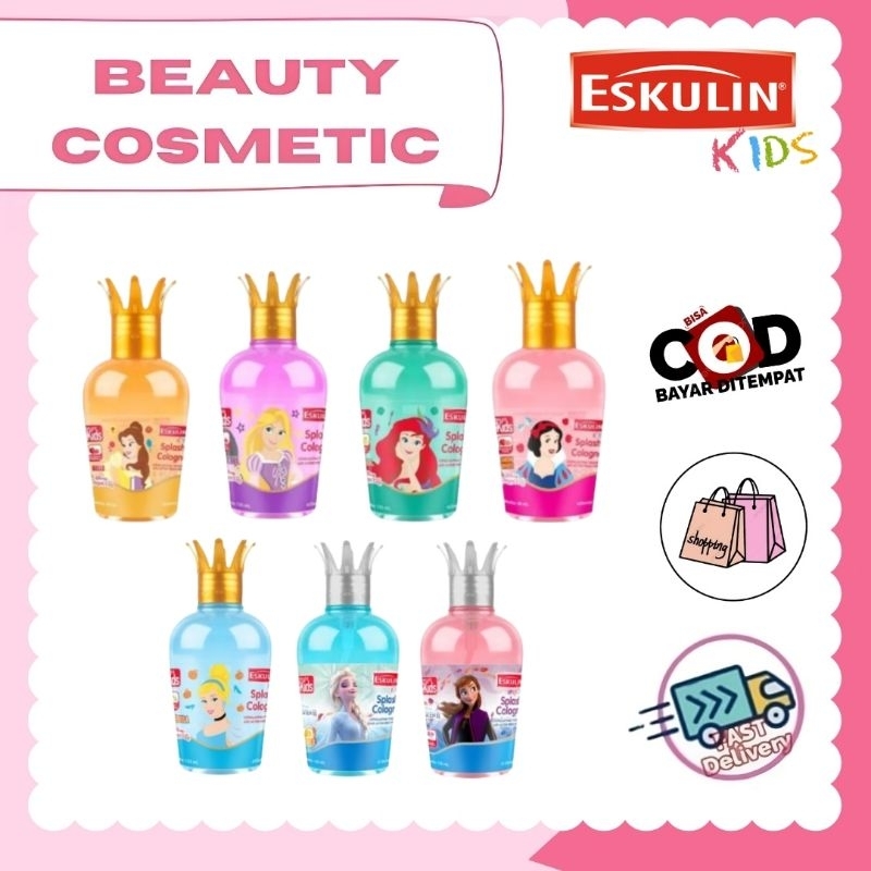 Jual Eskulin Kids Splash Cologne edisi Princess 60 ML & 125 ML Disney ...