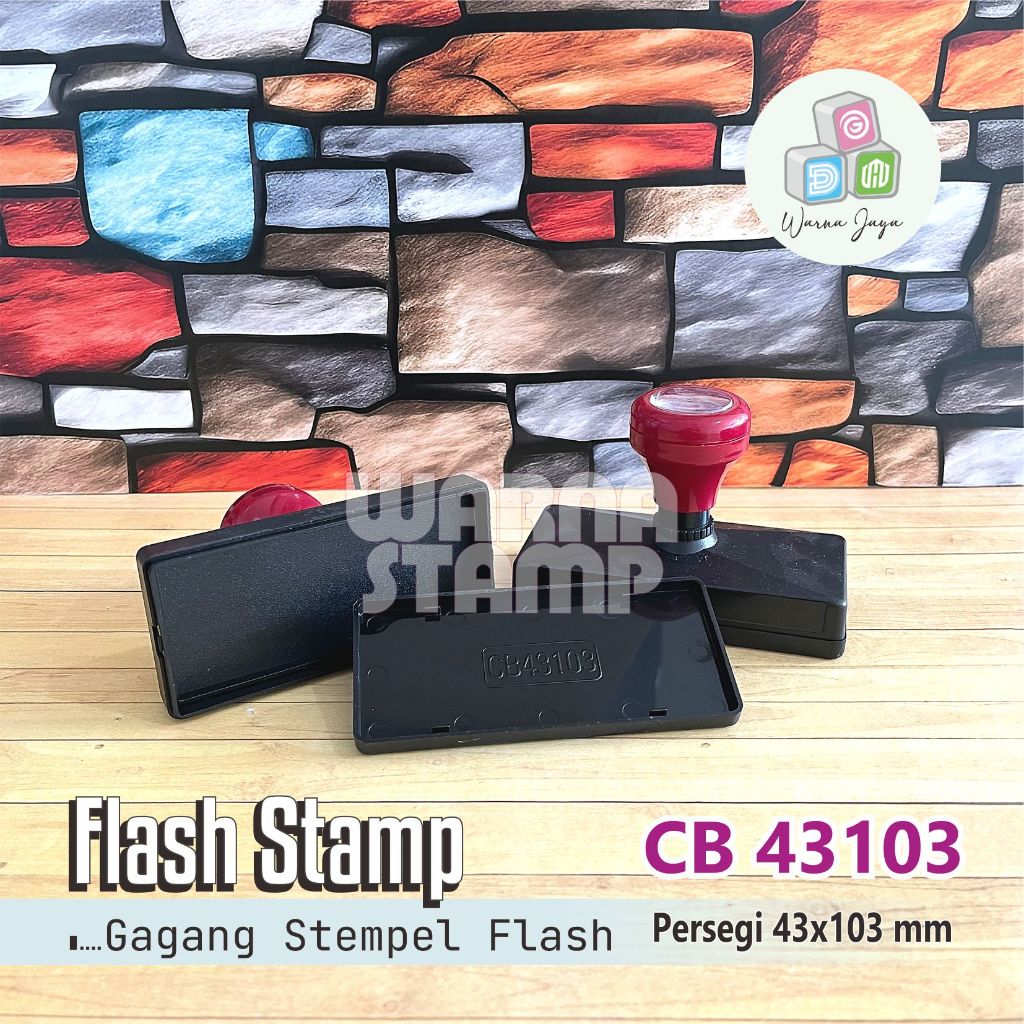 Jual Gagang Stempel Flash 43103 mm / PAKET 1 BIJI / Gagang Stamp Flash ...