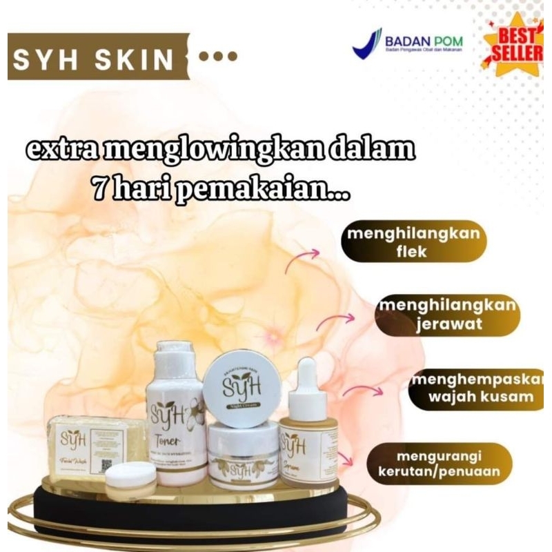 Jual Cod bpom skincare paket lengkap set syh skin syahreni glowing syr ...