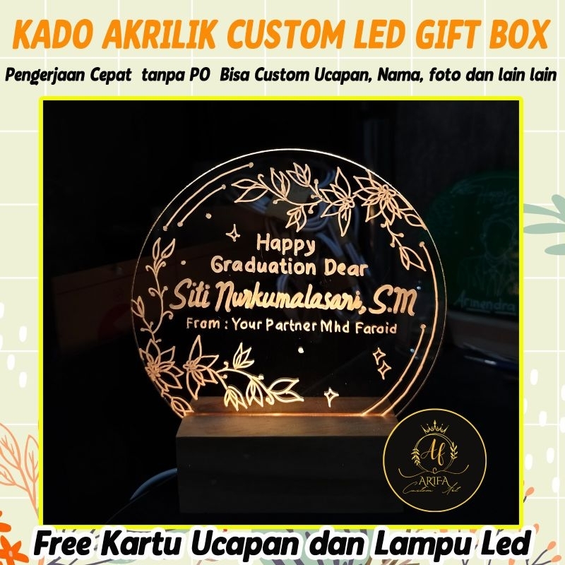 Jual Kado Akrilik Bulat Kado Akrilik Custom Gift Kado Custom Gift ...