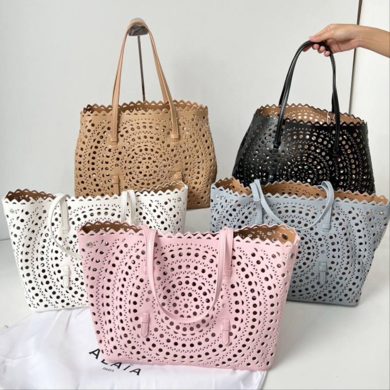 Jual Tas tote bag alaia hitam pink abu putih nude | Shopee Indonesia