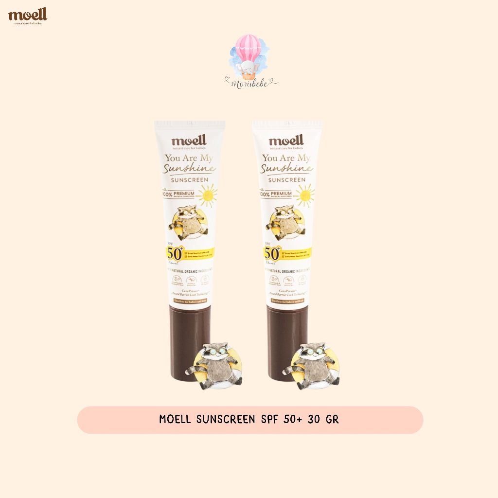 Jual MOELL SUNSCREEN SPF 50+ 30 GR | Shopee Indonesia