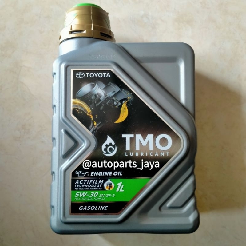 Jual oli mobil engine oil tmo toyota lubricant hijau 1 liter 5w-30sn gf ...