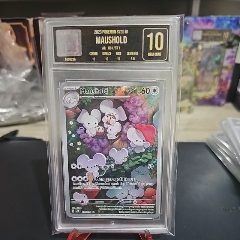 Jual maushold slab original egs 10 gem mint pokemon tcg indonesia slab grading | Shopee Indonesia