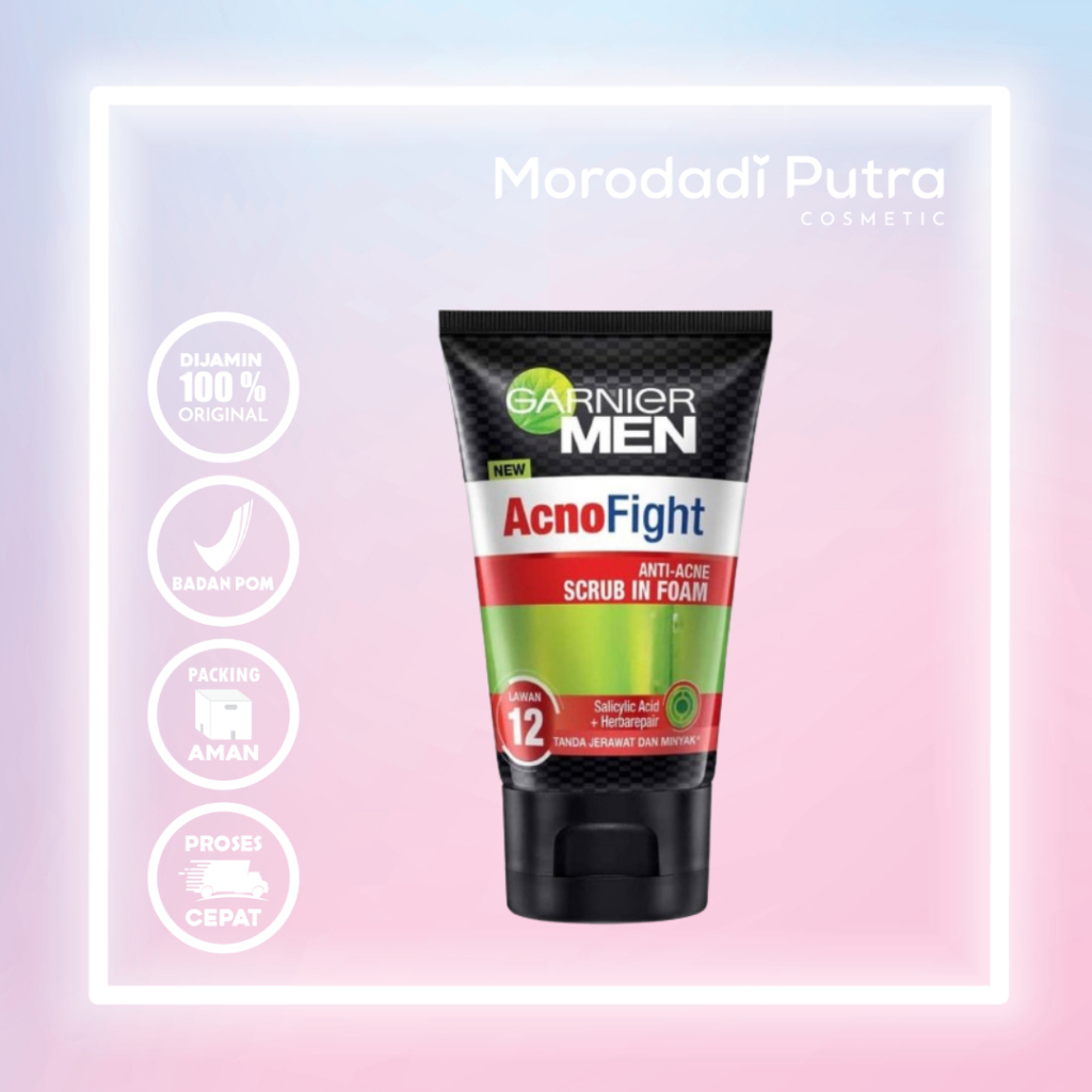 Jual Garnier Men Acno Fight Anti Acne Scrub In Foam (50ml - 0379 / 100ml - 4471) | Shopee Indonesia