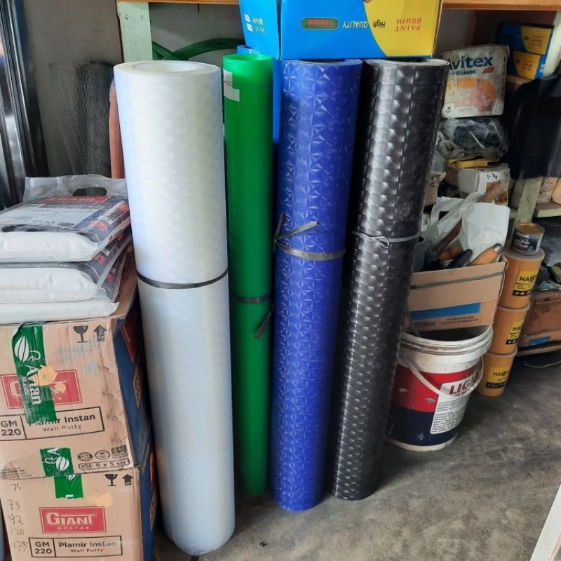 Jual (PER 1 METER) Plastik Pagar Fiber tinggi 1 meter Putih Hijau Biru ...