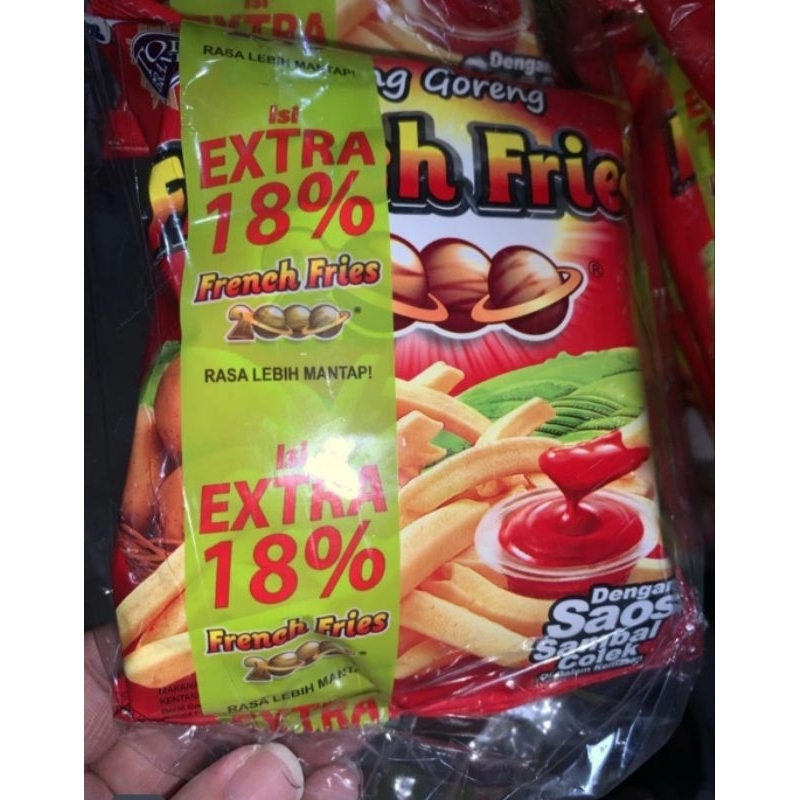 Jual CIKI KENTANG FRENCH FRIES KEMASAN 10 PCS / RENCENG x 14 gr ...