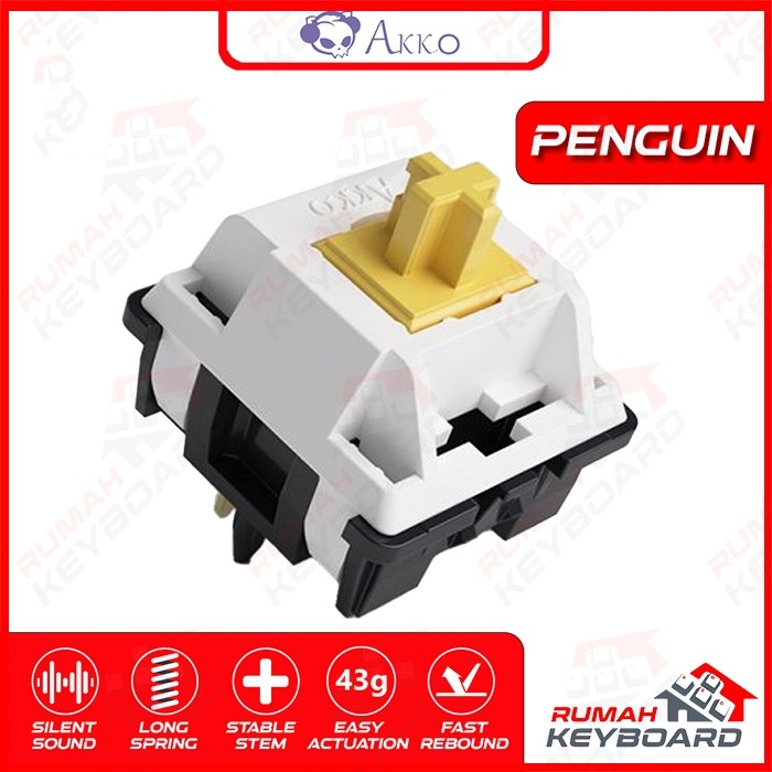 Jual AKKO - Penguin Switch - Switch - 5 PIN - 50g - PCB Mount - Tactile ...