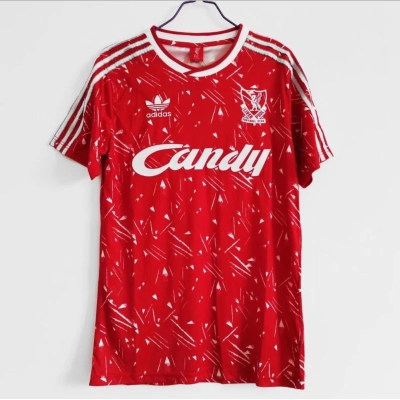 Jual Jersey Bola Dewasa Retro Vintage Liverpool LFC lfc Home Candy 1989 ...