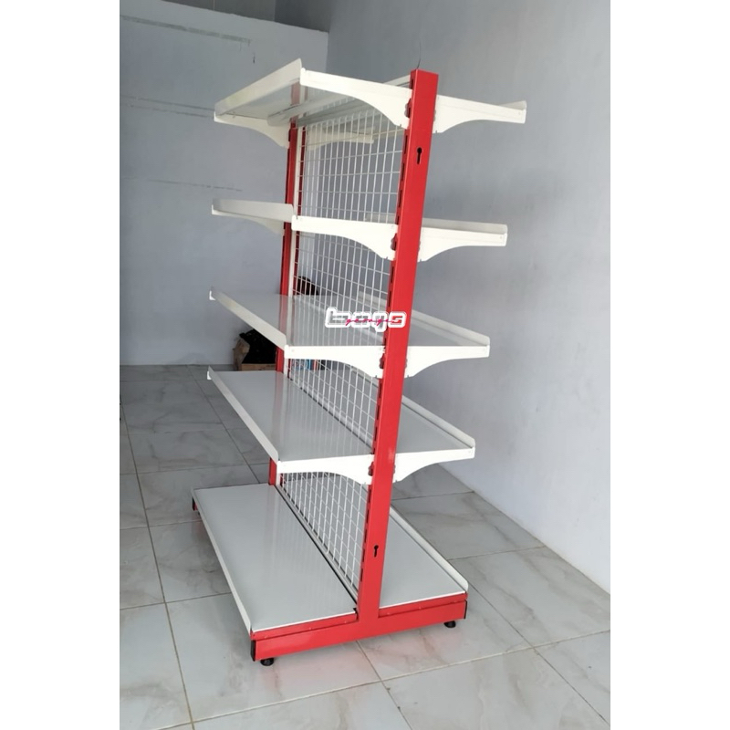 Jual Rak Minimarket Double 5 Susun x2 T. 170 Rak Double minimarket ...