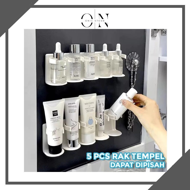 Jual ONIC Rak Botol 5 Baris Serbaguna / Tempat Alat Botol Skincare ...