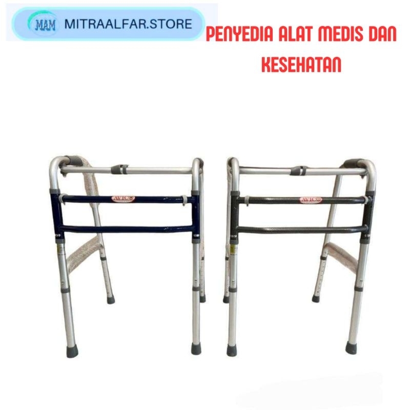 Jual Tongkat Walker Standar Avico Alat Bantu Jalan Lansia | Shopee ...