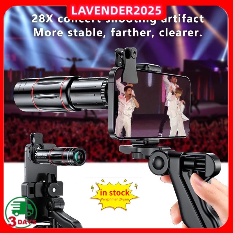 Jual 28X Lensa Tele Zomm HP Lens Kamera TeleZoom Apexel 28x25 Universal ...