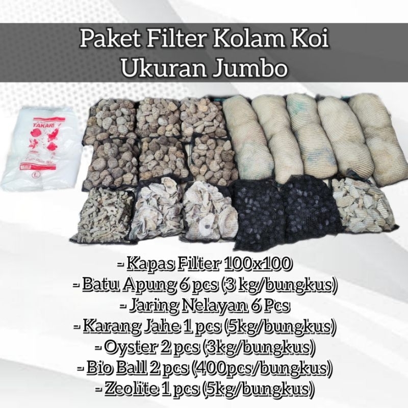Jual JUMBO BESAR Paket Media Filter Kolam Koi Paket Hemat Siap Pakai ...