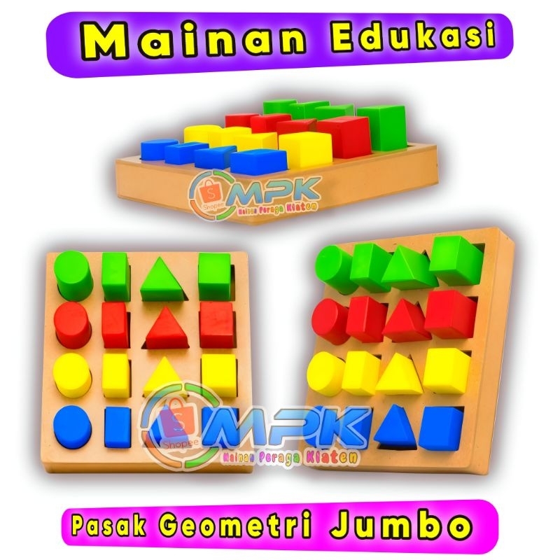 Jual MAINAN EDUKASI PASAK GEOMETRI JUMBO PASAK GEO JUMBO PASAK GEOMETRI ...