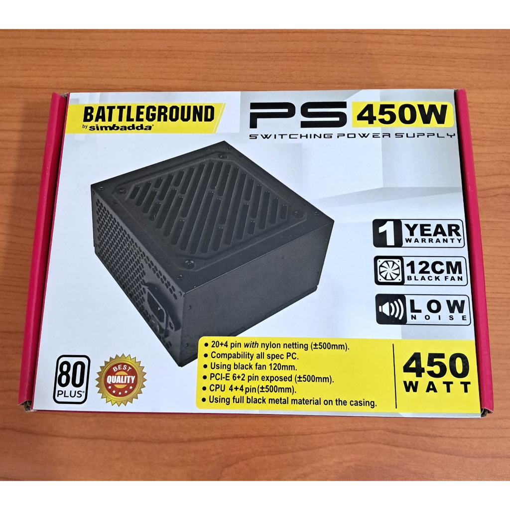 Jual PSU SIMBADDA 450 W 450W 80+ 80 PLUS BOX / POWER SUPPLY SIMBADA ...