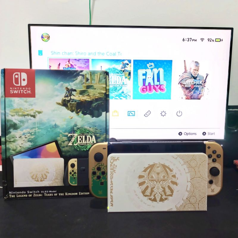 Jual Nintendo Switch OLED OFW Zelda TOTK Edition | Shopee Indonesia