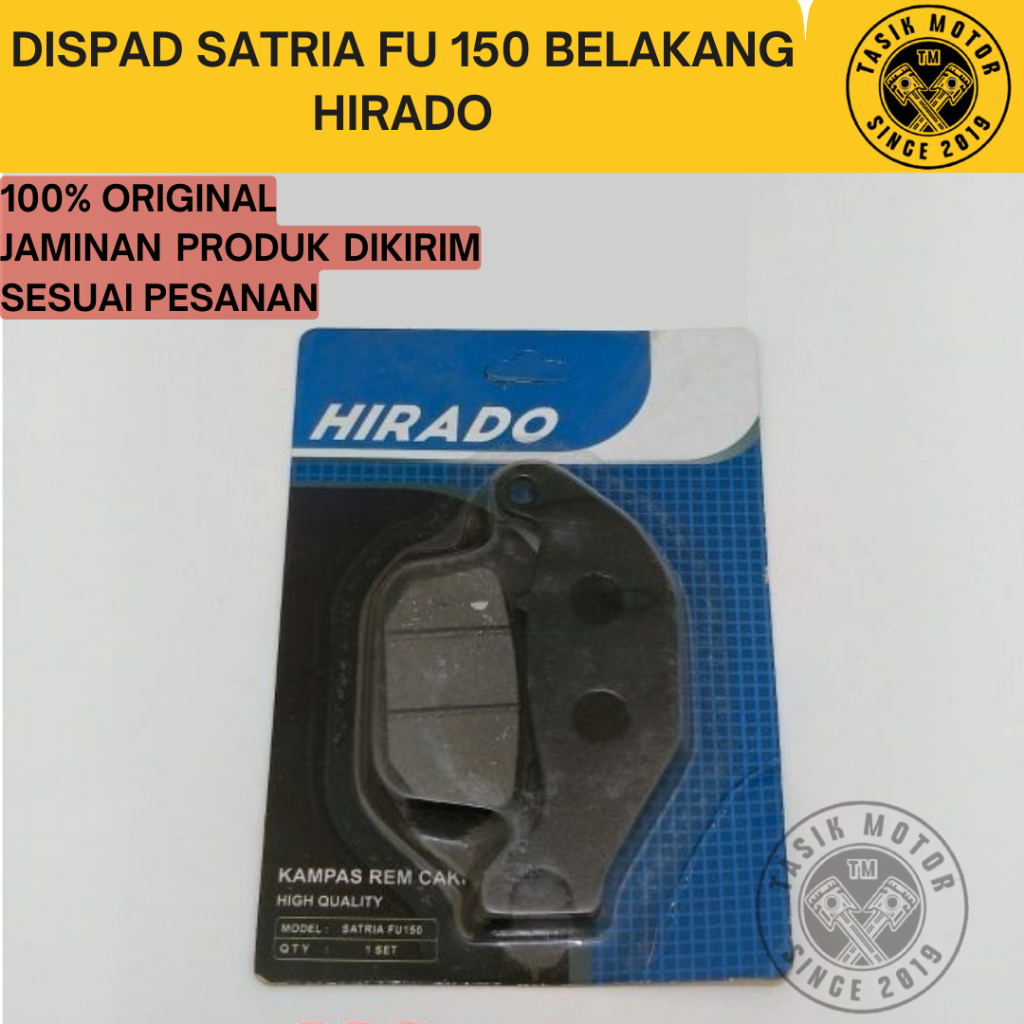 Jual DISPAD DISCPAD KAMPAS REM BELAKANG SATRIA FU 150 SUPRA X 125 FI ...