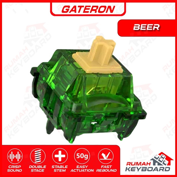 Jual GATERON - Switch - Beer - 5 PIN - 50g - Tactile - Factory Lube ...