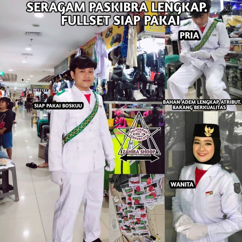 Jual seragam paskibra fullset/baju paskibra/baju paskibraka/setelan ...