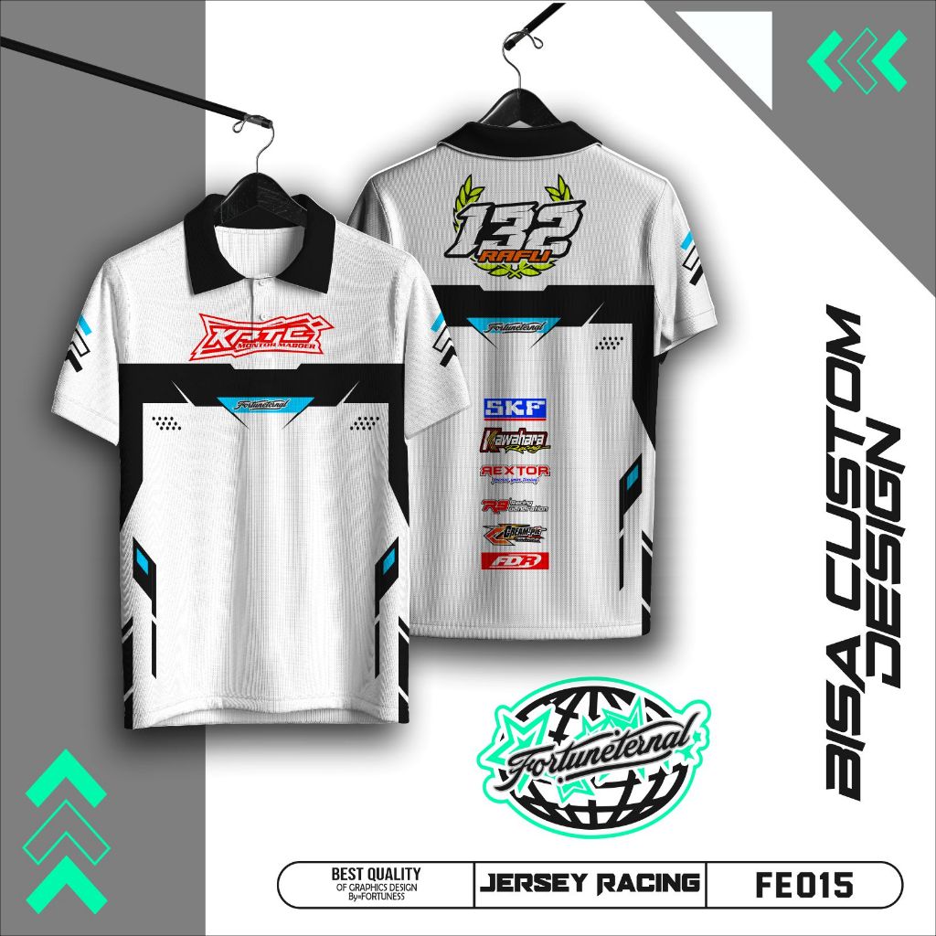 Jual FE015 Custom Baju Jersey Racing team bebas custom desain full ...