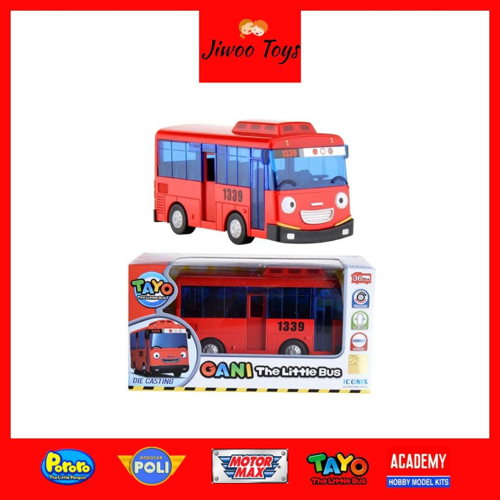 Jual Iconix Tayo The Little Bus Gani Pullback TYX-117019/Mainan Bus ...