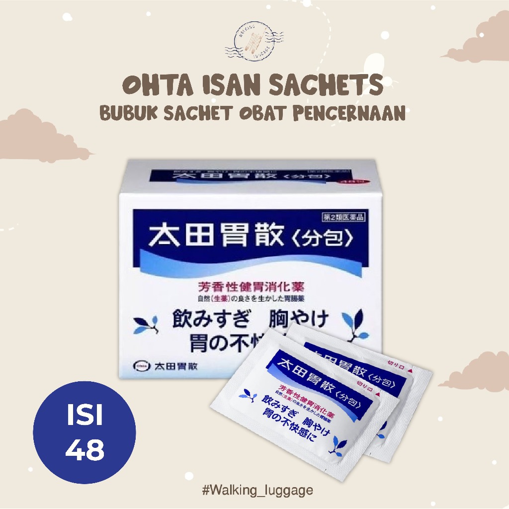 Jual ohta isan sachets | bubuk sachet obat pencernaan | Shopee Indonesia