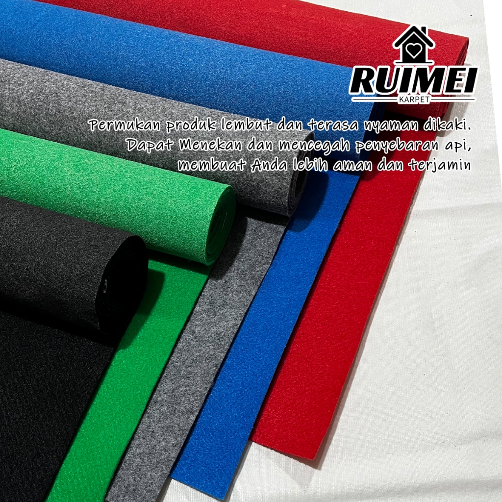 Jual RUIMEI Karpet Bludru 100x200 cm Karpet Pameran/Karpet Panggung ...