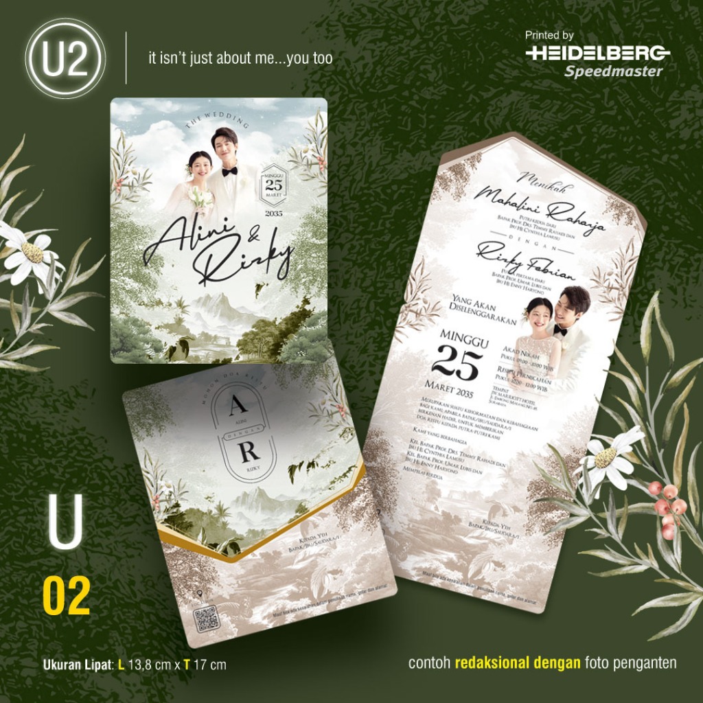 Jual BLANGKO UNDANGAN YOU TOO 02 / BLANGKO UNDANGAN U2 02 / UNDANGAN KOSONG / FREE FILE SETTING ...