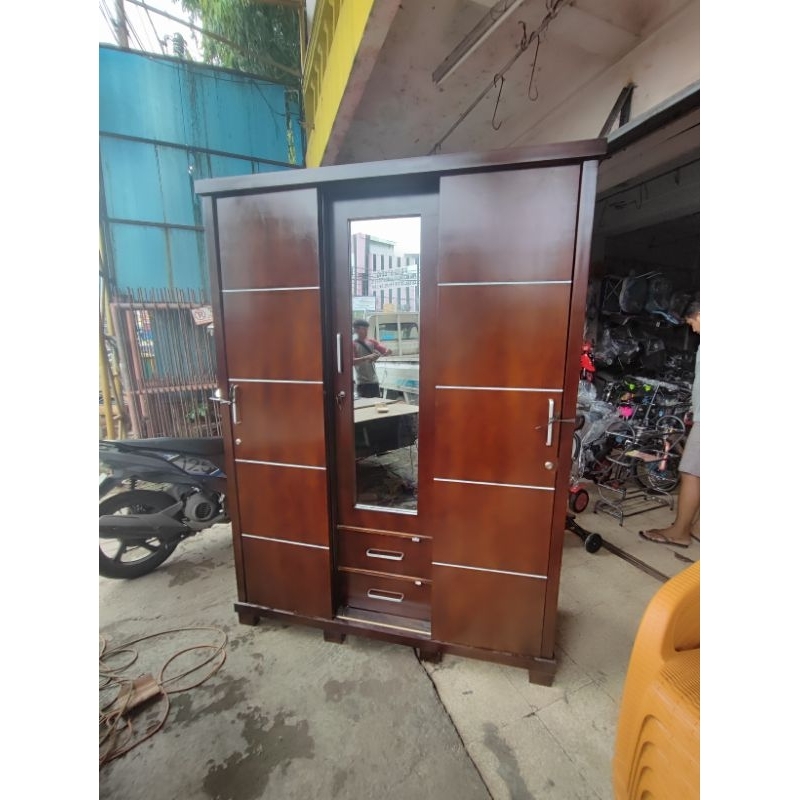 Jual Lemari pakaian sliding / lemari baju minimalis 3 pintu besar model ...