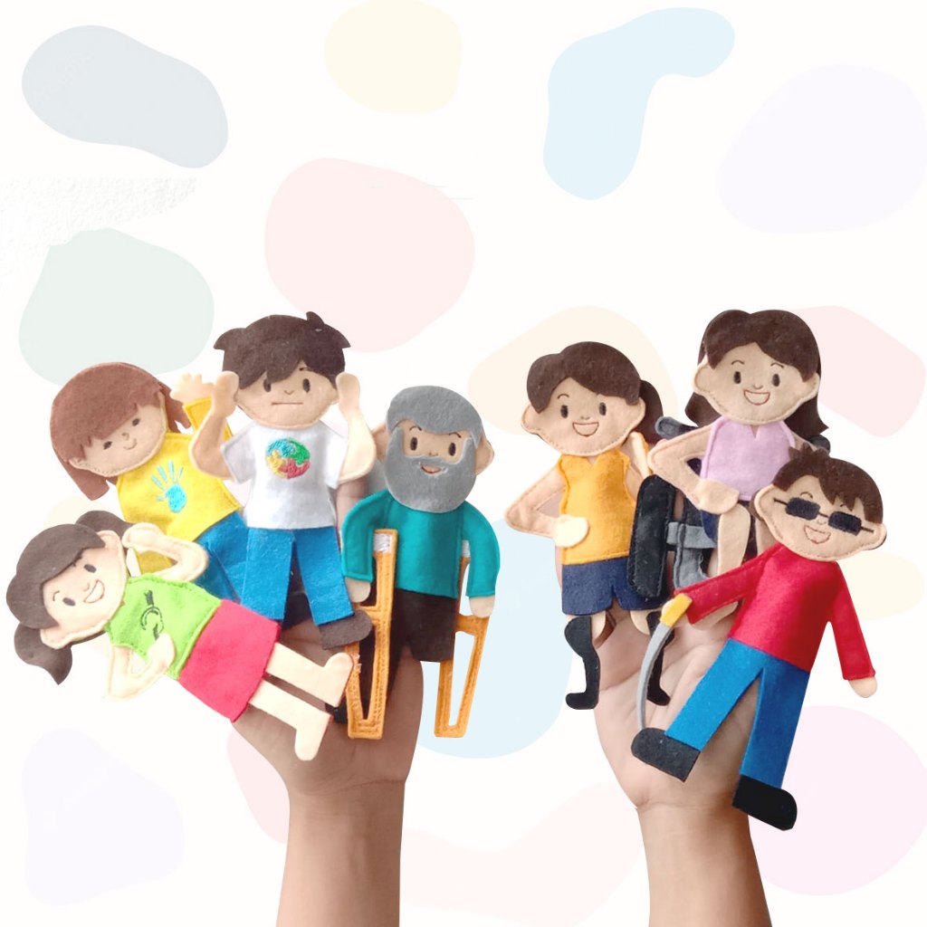 Jual Puppet Jari Tipe Disabilitas StoryTelling / FingerPuppet ...