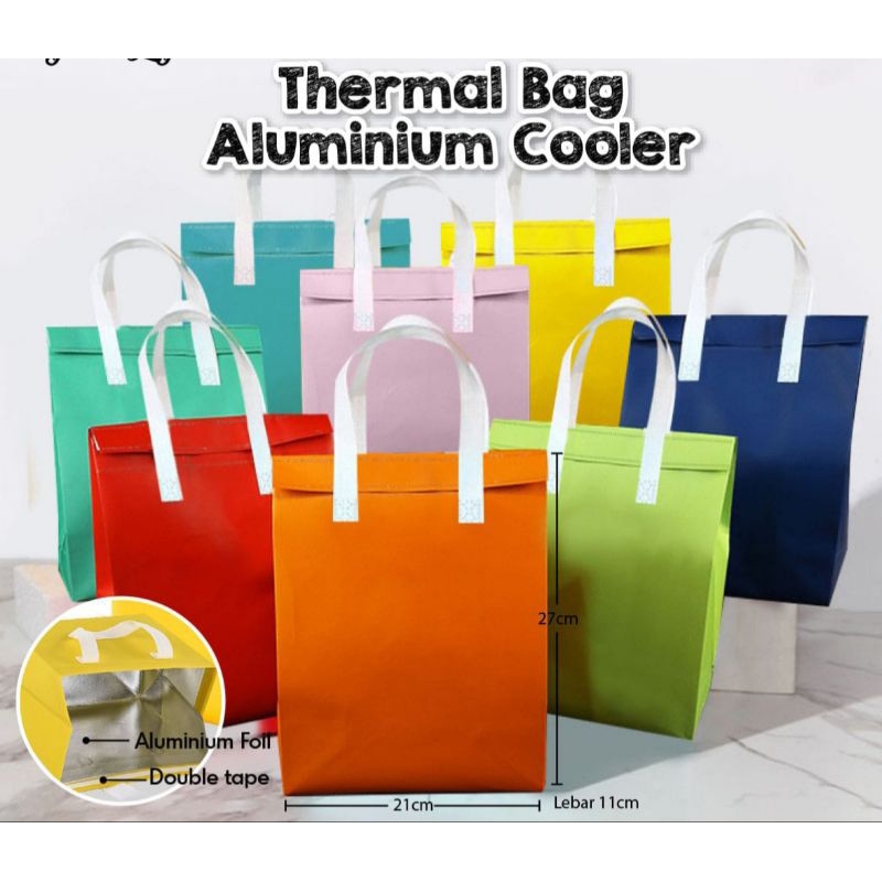 Jual Thermal Bag Cooler Bag / Tas Aluminium Foil / Termal Bag | Shopee ...