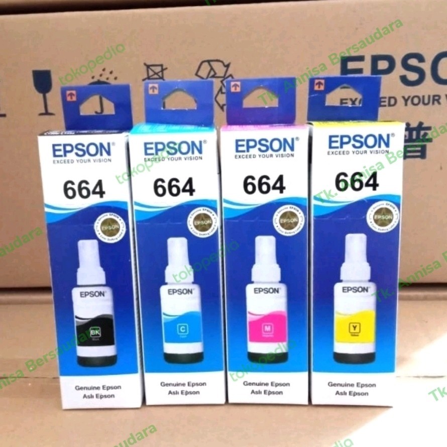 Jual Satu set tinta 664 full set BLACK CALOR (ORIGINAL) | Shopee Indonesia
