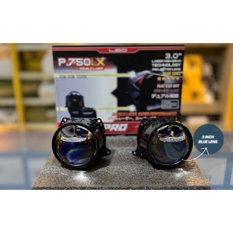 Jual Biled Pro-7 P750LX 3Inch Double Laser BlueLens 50/90Watt | Shopee ...