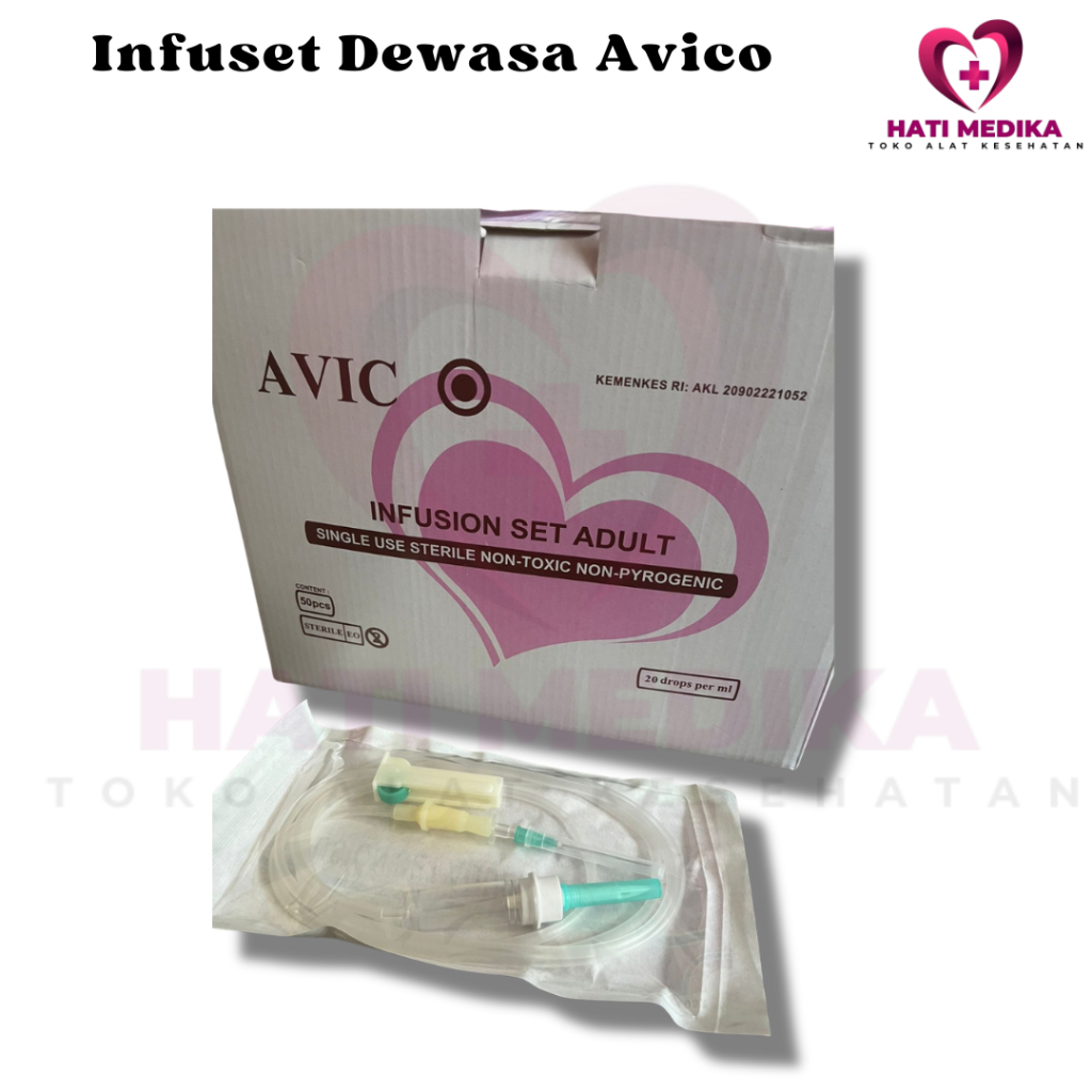 Jual AVICO - Infus set Dewasa / Infus set Dewasa / Infusion Set Adult ...