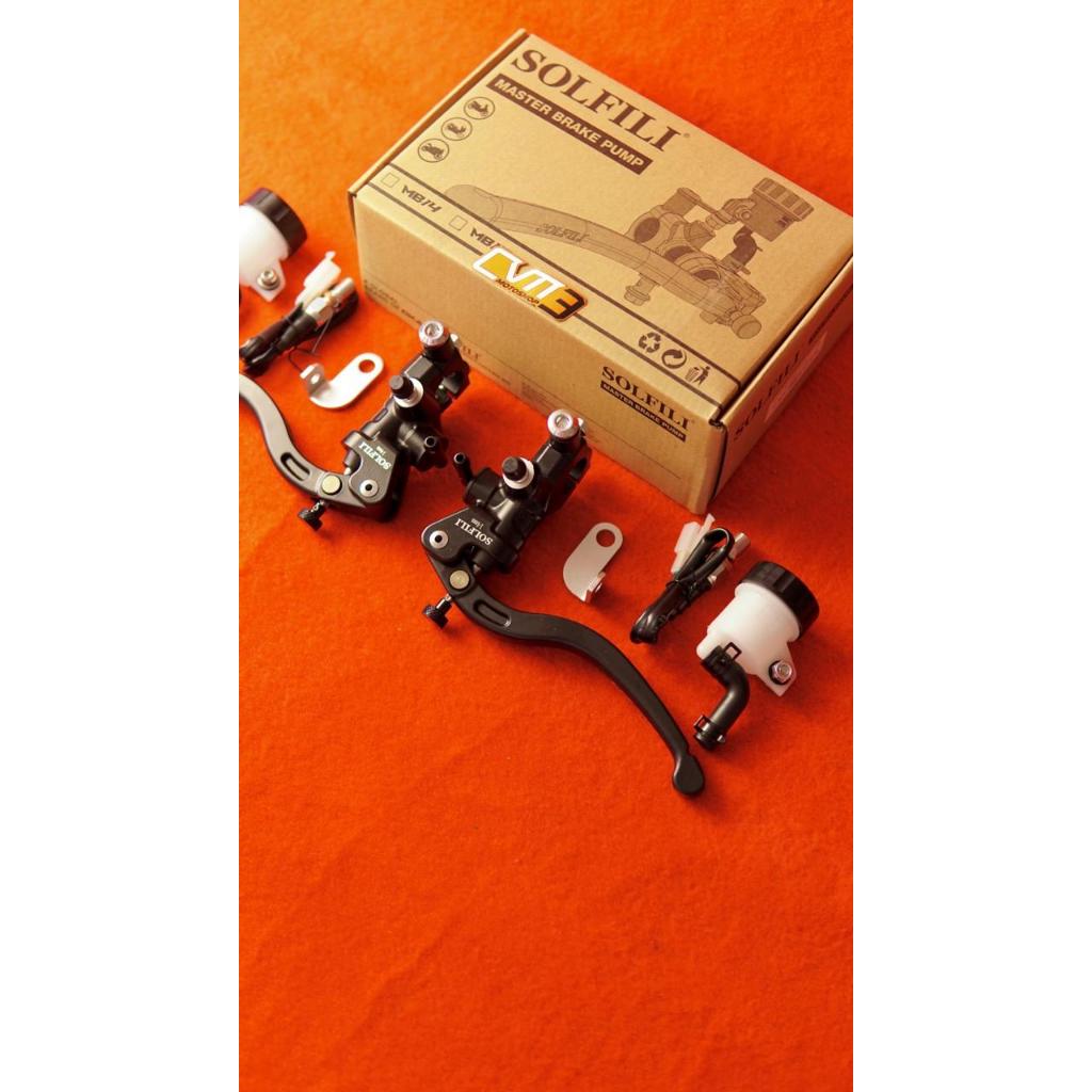 Jual Termurah! Master Rem Radial 14mm S1 Solfili SOFILI Hitam Nmax ...