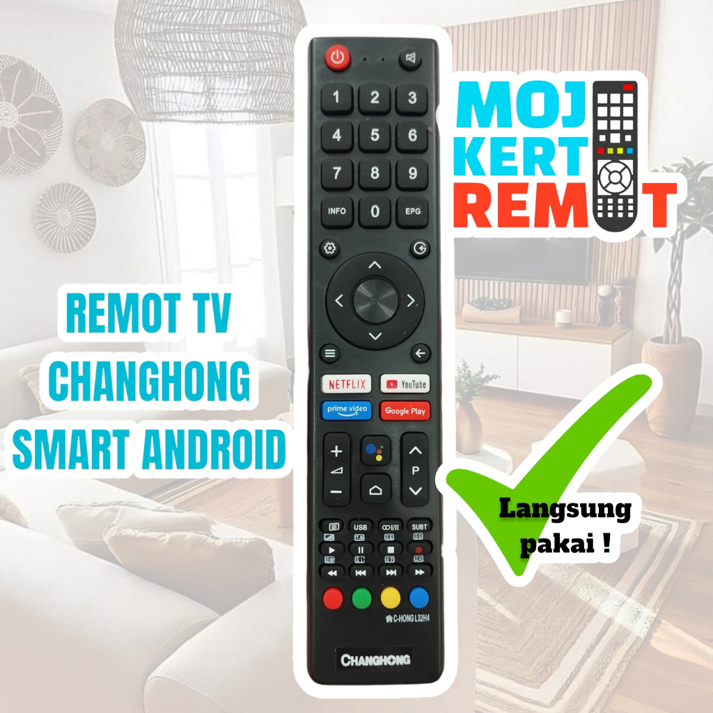 Jual REMOTE TV CHANGHONG LED LCD ANDROID SMART TV | Shopee Indonesia